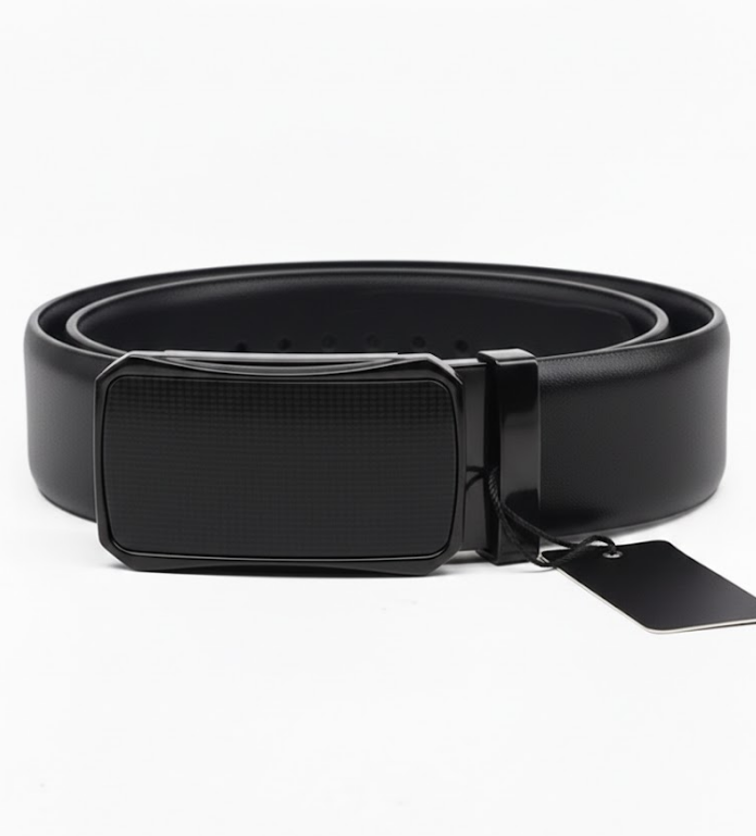 Elevate Your Elite Look: Men’s Premium Auto Lock Belt Black – Sialkot belt